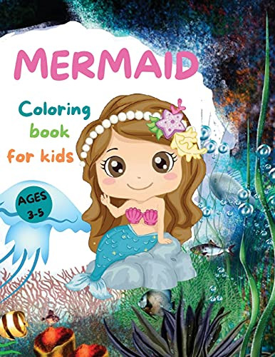 Mermaids Cute Coloring Book For Kids: Beautiful Mermaid Coloring Book ...