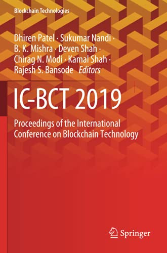 Ic-Bct 2019: Proceedings Of The International Conference On Blockchain ...