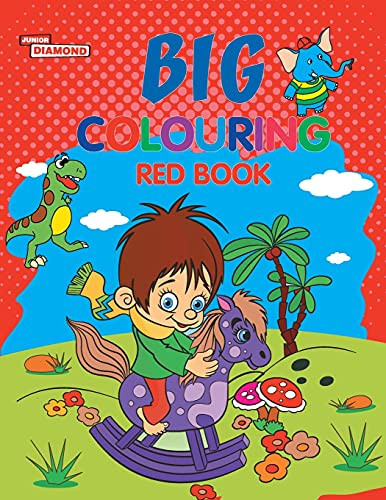 Big Colouring Red Book For 5 To 9 Years Old Kids Fun Activity And ...