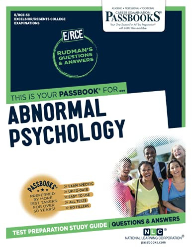 Abnormal Psychology - National Learning Corporation - 9781731859037 ...