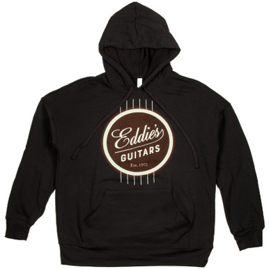 Eddies Guitars Hoodie - Acoustic Soundhole/String Logo - Eddie's Guitars