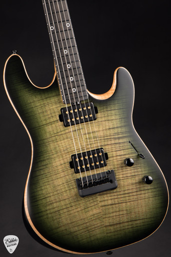 Ernie Ball Music Man Rabea Massaad Signature Sabre - Emerald Hill Burst ...