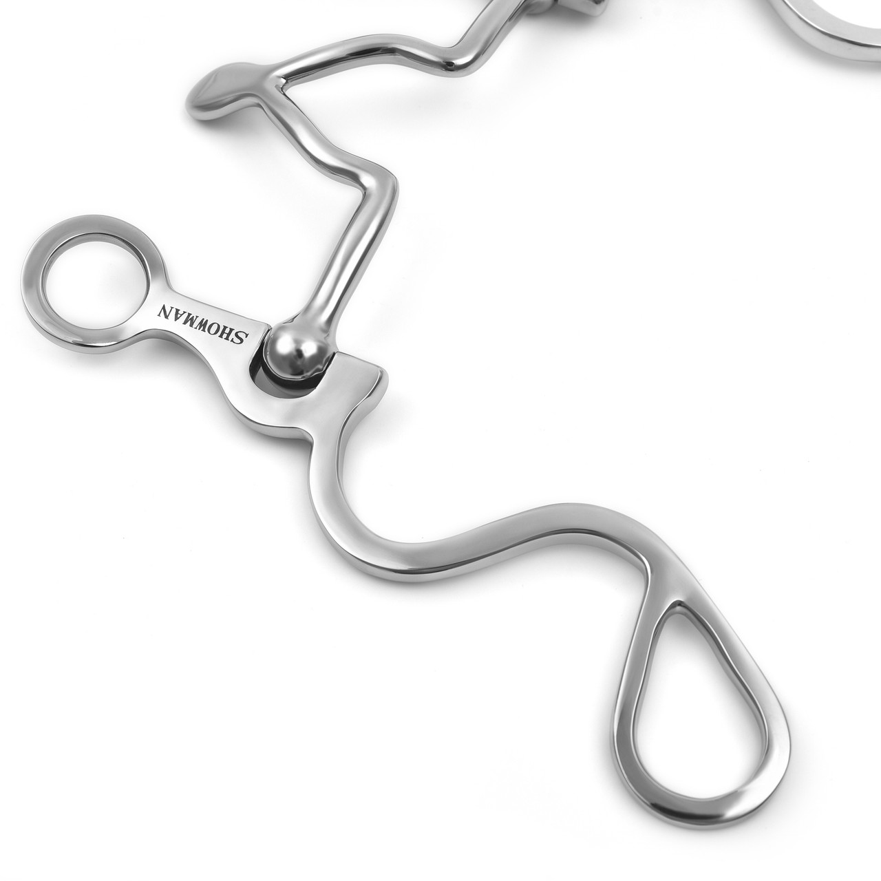 Showman Long S Shank Bit w/ Cathedral Spade Port - Carolina Tack Supply Inc