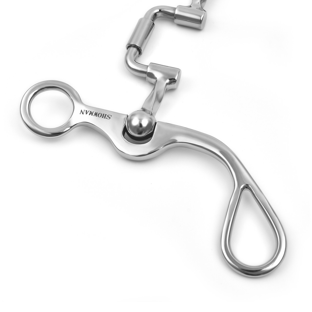 Showman Curved Shank Bit w/ Slow Twist Correction Hinge - Carolina Tack ...