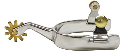 Showman Stainless Steel Spurs w/ Brass Rowels & Buttons - Carolina Tack ...