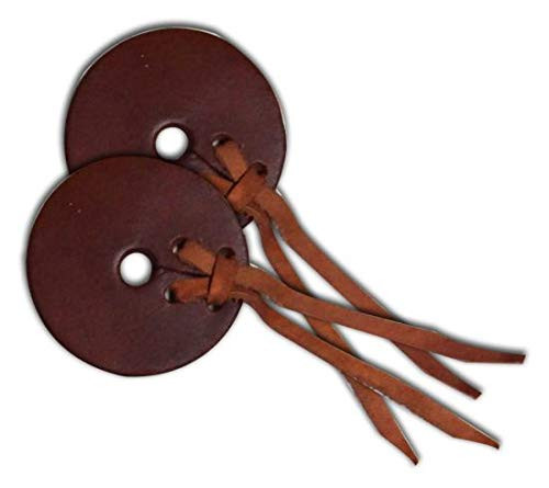 Medium leather bit guards. 3" wide printed leather with leather strap ...