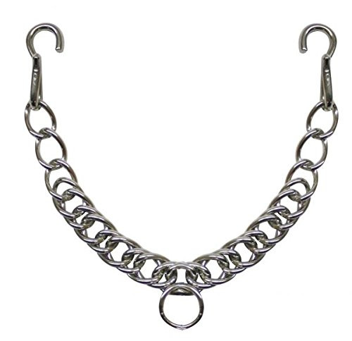 13" Stainless Steel English Curb Chain w/ Hooks - Carolina Tack Supply Inc