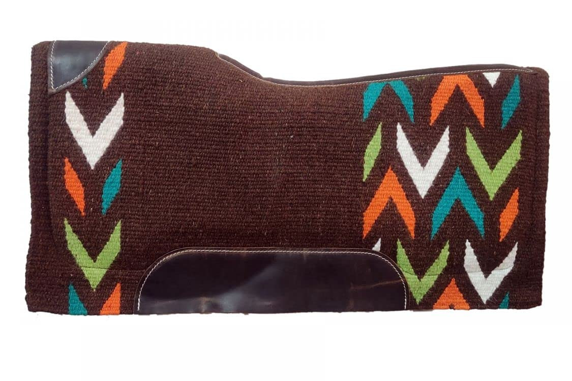 Showman Brown Felt Saddle Pad w/ Multicolor Arrow Design - Carolina ...