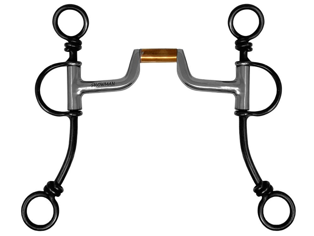 Showman Western Low Port Hinge Bit - Carolina Tack Supply Inc