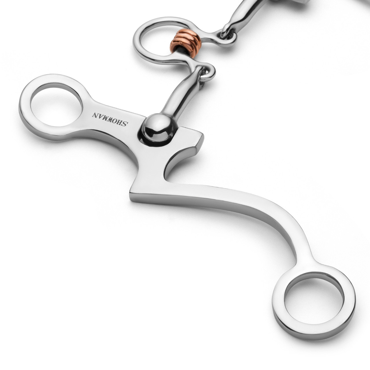 Showman Seven Shank Bit w/ Three Piece Jointed Copper Rollers ...