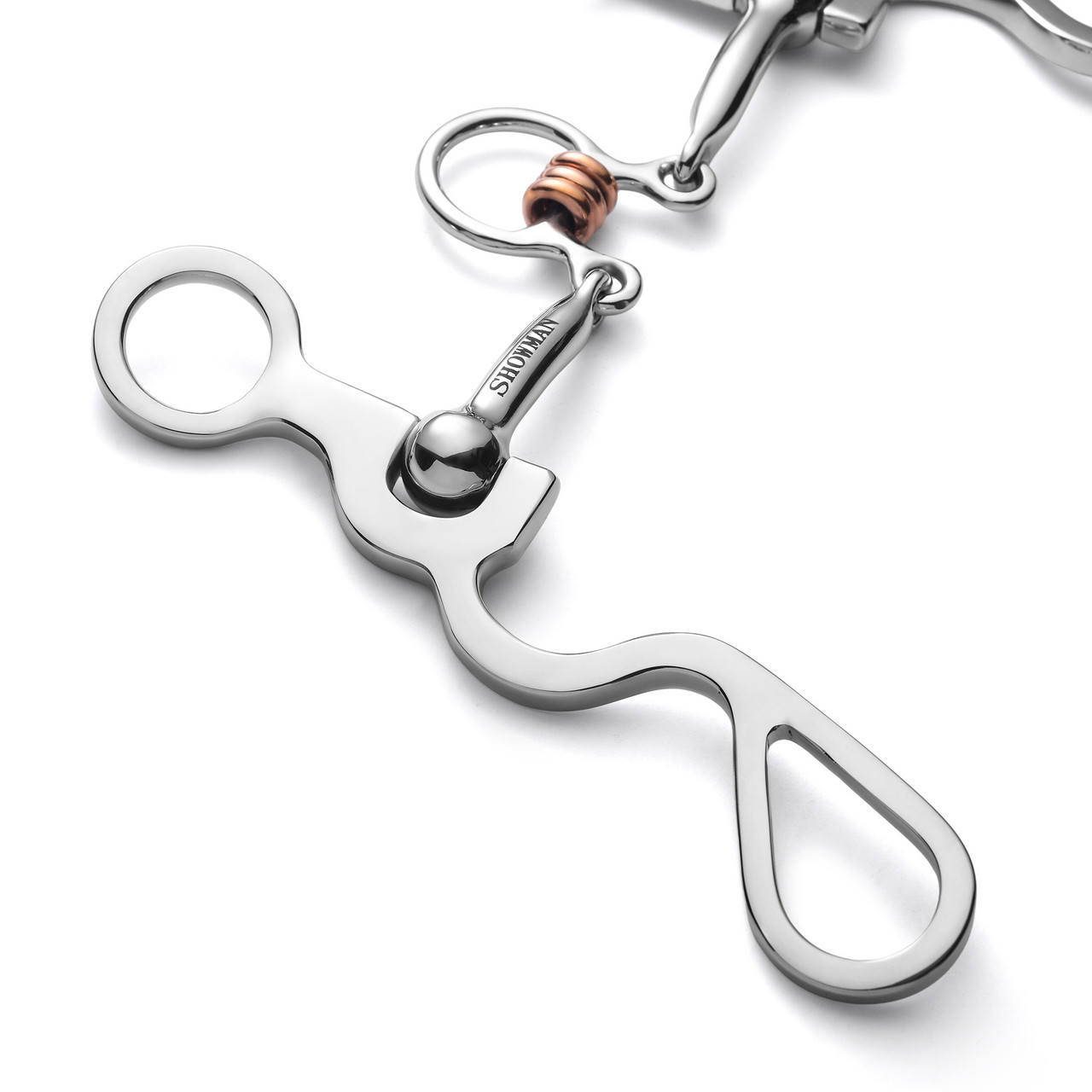 Showman S Shank Bit w/ Three Piece Jointed Copper Rollers - Carolina ...