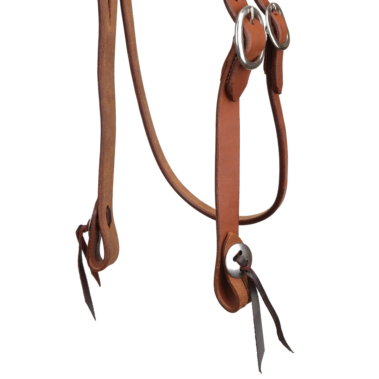 Showman Classic Argentina Cow Leather Split Ear Headstall w ...