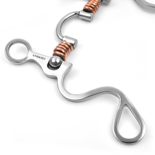 Showman Long S Shank Bit w/ Correction Port Copper Rings - Carolina ...