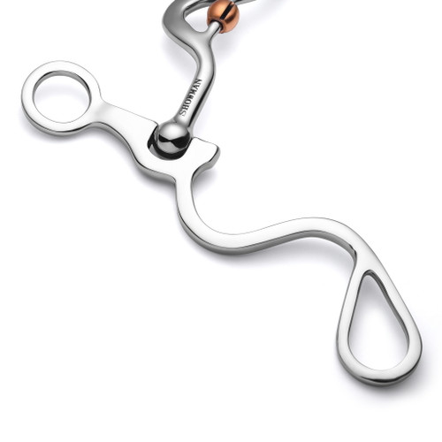 Showman Long S Shank Bit w/ Smooth Low Port Copper Rollers - Carolina ...