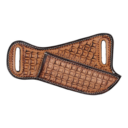 Showman Waffle & Dot Tooled Knife Sheath - Carolina Tack Supply Inc