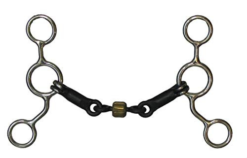 Showman Stainless Steel Junior Cow Horse Snaffle Bit w/ 5" Shanks ...
