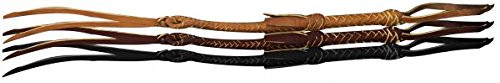Leather Braided Riding Quirt w/ Wrist Loop - Carolina Tack Supply Inc
