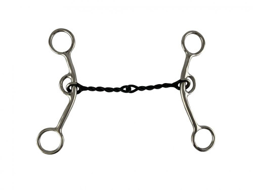 Showman Stainless Steel Junior Cow Horse Bit w/ 5" Twisted Sweet Iron ...