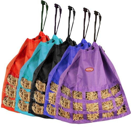Showman Nylon Scratchless Slow Feed Hay Bag - Carolina Tack Supply Inc