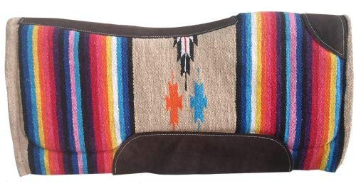 Showman 32" x 32" Contoured Tan Serape Felt Bottom Saddle Pad ...