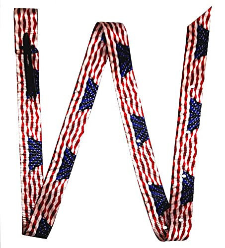 Showman American Flag Print Nylon Tie Strap - Carolina Tack Supply Inc