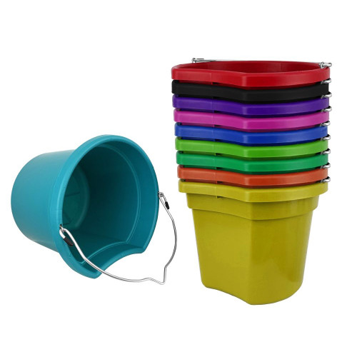 8 Quart Flat Back Bucket - Carolina Tack Supply Inc
