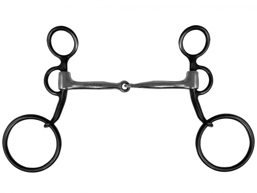 Showman Western Shank Jointed Mouth Bit - Carolina Tack Supply Inc