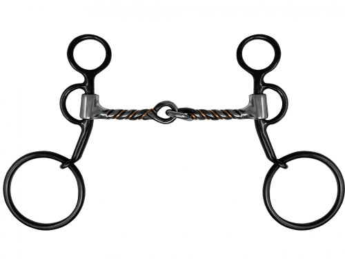 Showman Western Shank Bit w/ Twisted Copper Mouth - Carolina Tack ...