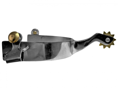 Showman Stainless Steel Spurs w/ Brass Rowels - Carolina Tack Supply Inc