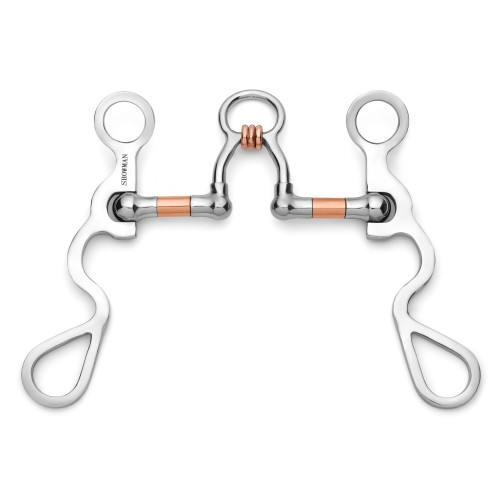 Showman S Shank Bit w/ Copper Wrapped Ported Rollers - Carolina Tack ...