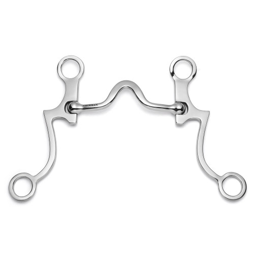 Showman Seven Shank Bit w/ Smooth Low Port - Carolina Tack Supply Inc