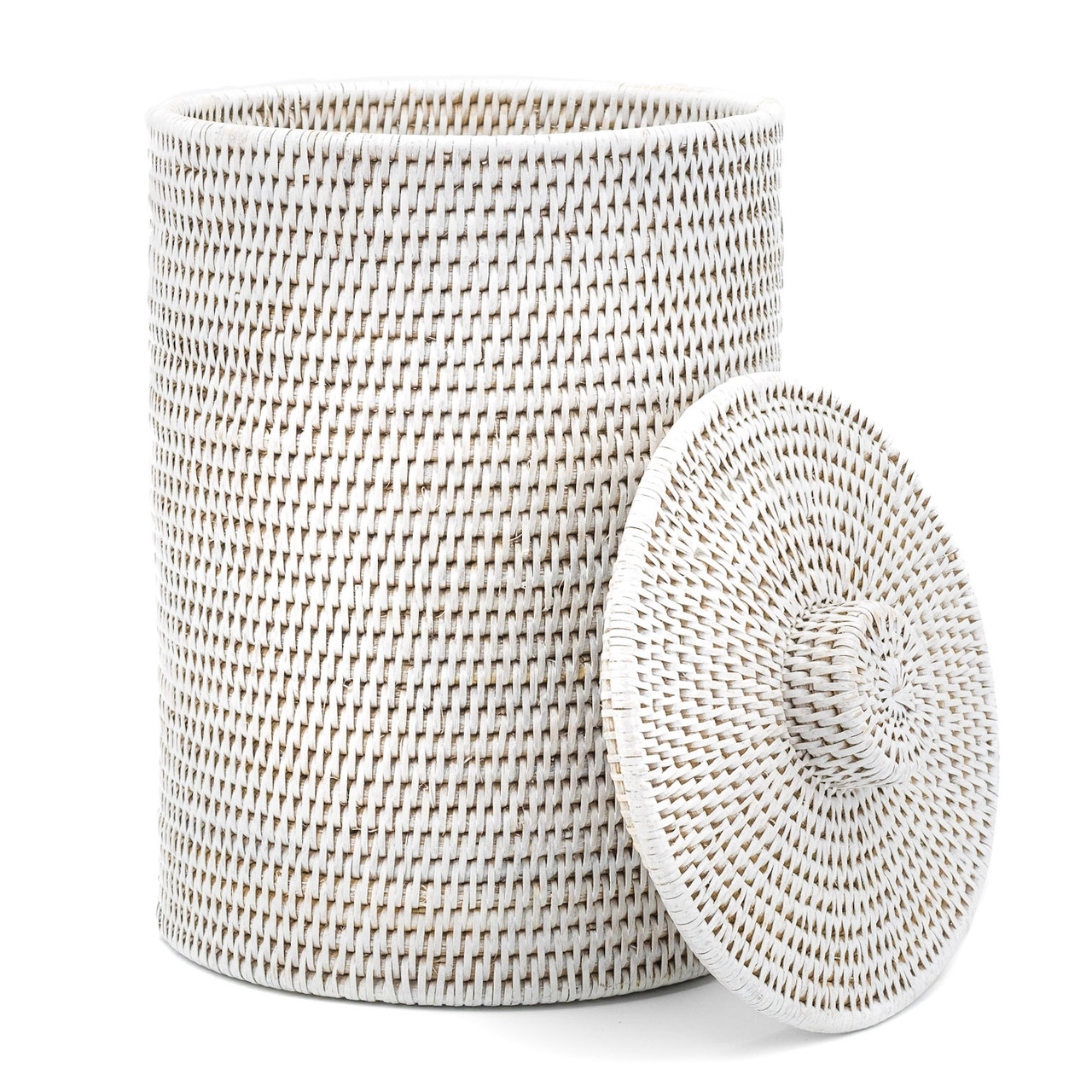 Shop Beautifully Woven Rattan Waste Paper Bins & Baskets Online in UK