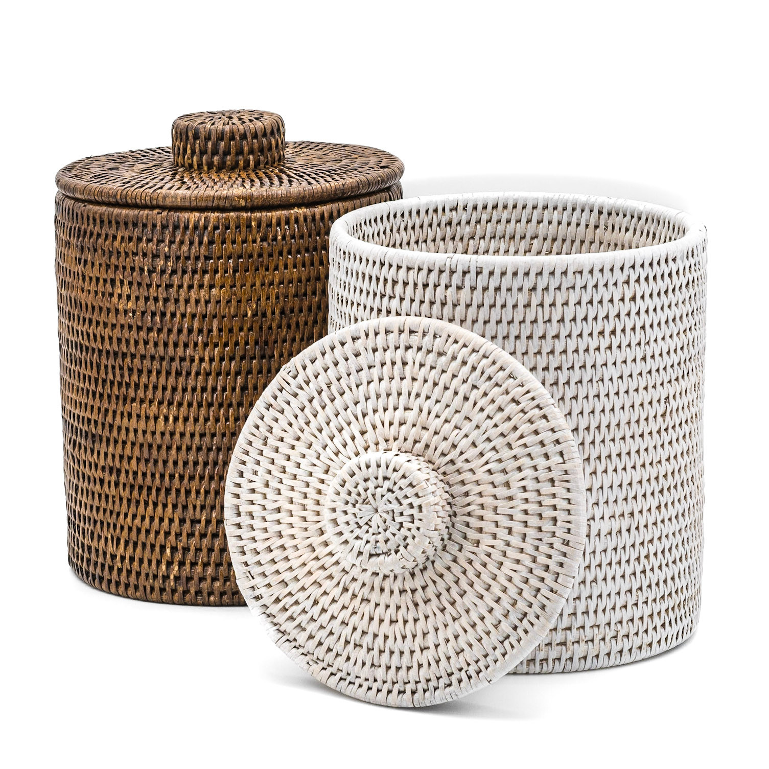 Shop Beautifully Woven Rattan Waste Paper Bins & Baskets Online in UK