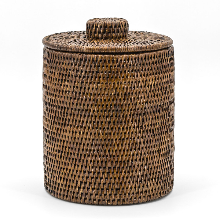 Stylish Waste Paper Bin / Waste Paper Basket - The Small Rattan Waste ...