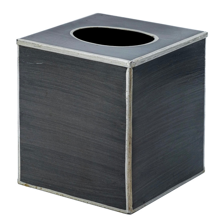 The Lancaster Tissue Box Cover with Brass Trim | Must-Have Bins