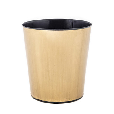 Brushed Round Bronze Waste Paper Bin / Waste Paper Basket