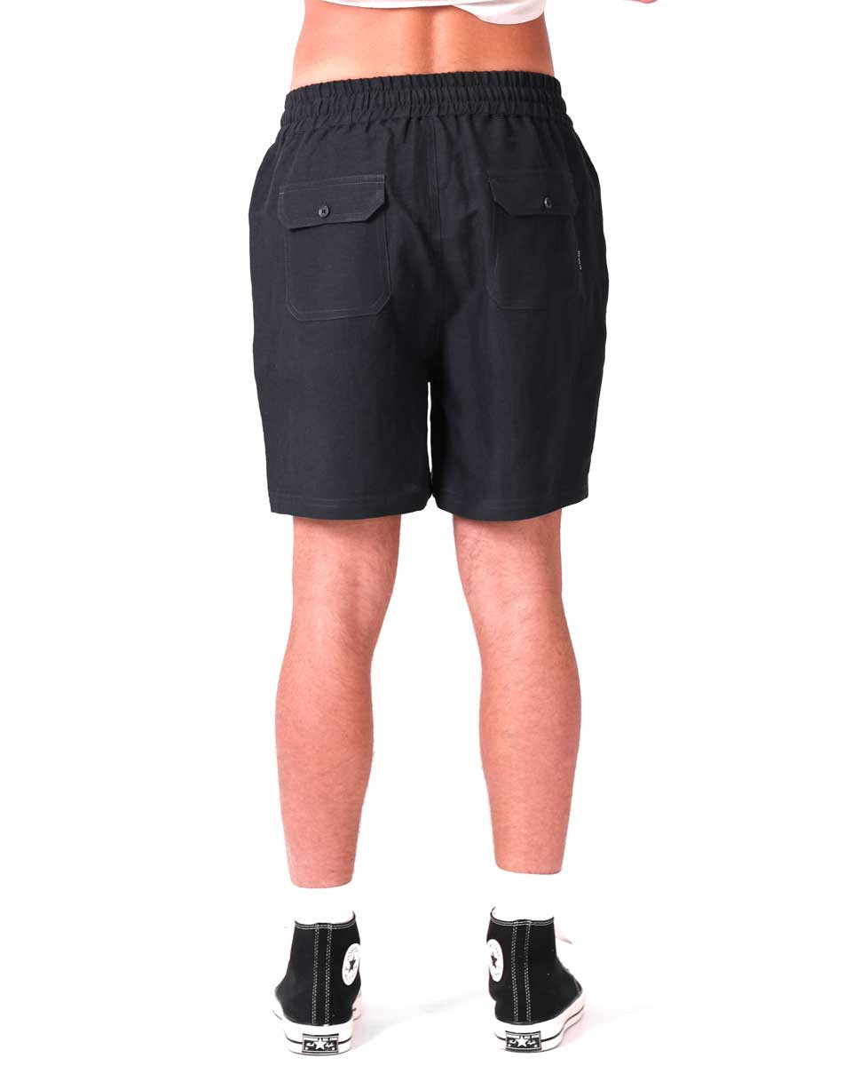 Linen Short - Ink - Dreamtime Surf