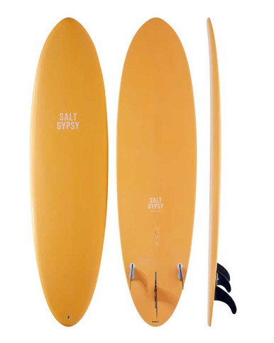 7'4" Salt Gypsy Mid Tide Epoxy Soft - Hot Mango - Dreamtime Surf