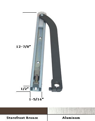 International Concealed Overhead Closer VO Type Offset Arm Assembly