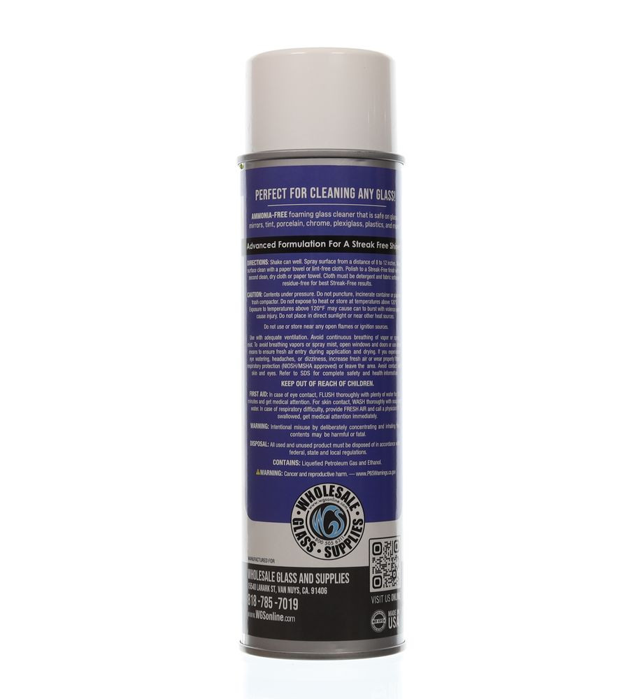 WGS Foaming Glass Cleaner | Wholesale Glass & Supplies