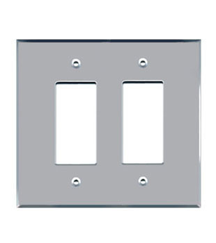 Double Decora Acrylic Mirror Switch Cover Plate | Wholesale Glass ...
