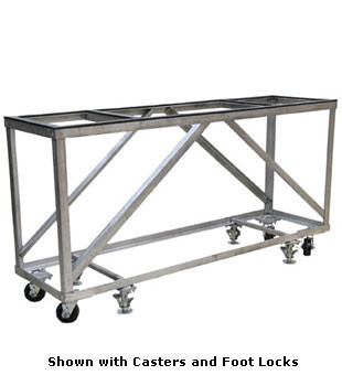 Groves (HDT84M) Heavy Duty Fabrication Table with Casters and Foot ...