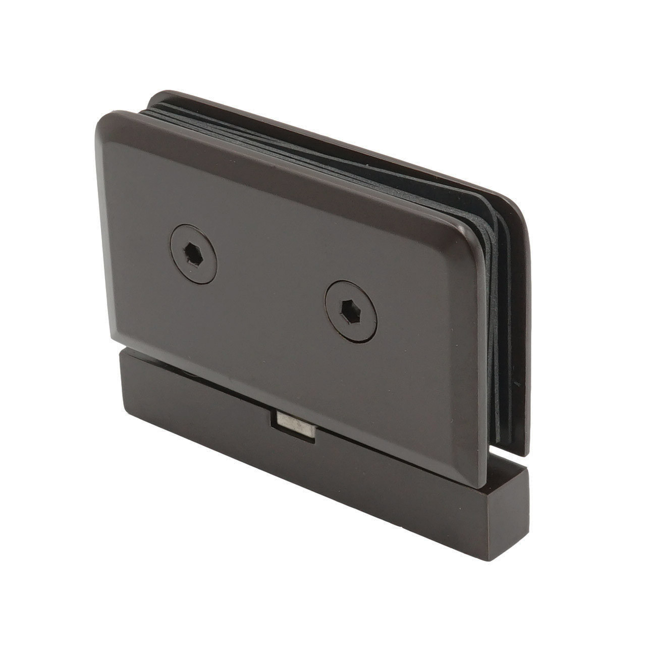 Chocolate Brown Rotunda Pivot Hinge Glass To Header | Wholesale Glass ...