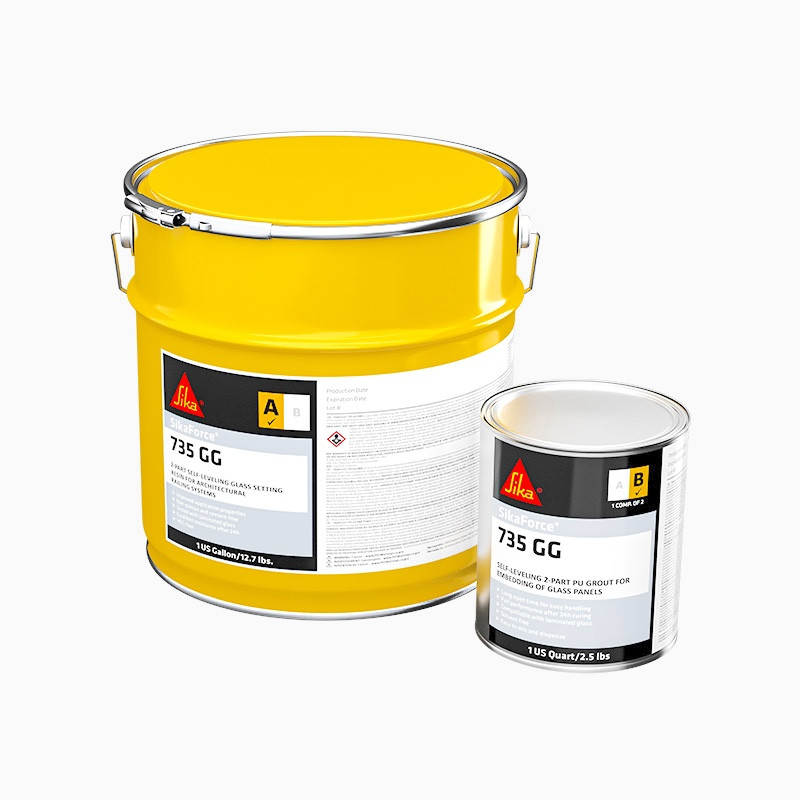 SikaForce-735 GG Glass Railing Resin Part A & B Kit | Wholesale Glass ...