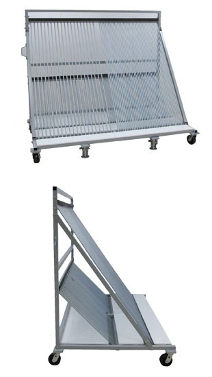 Groves (HR-4860) 48" x 80" Harp Rack Cart | Wholesale Glass & Supplies