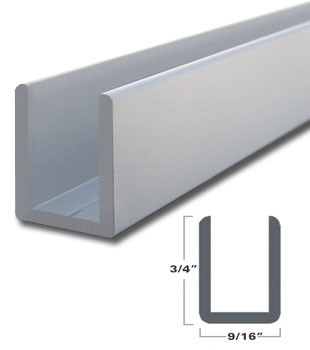 Aluminum Glass U Channels