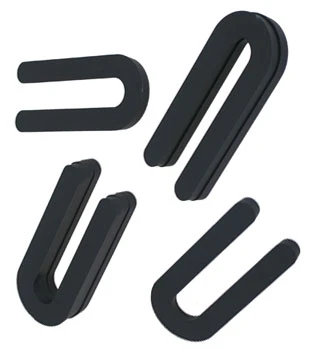 1/4" x 3" Black Plastic Horseshoe Shims (50 Pack) | Wholesale Glass ...