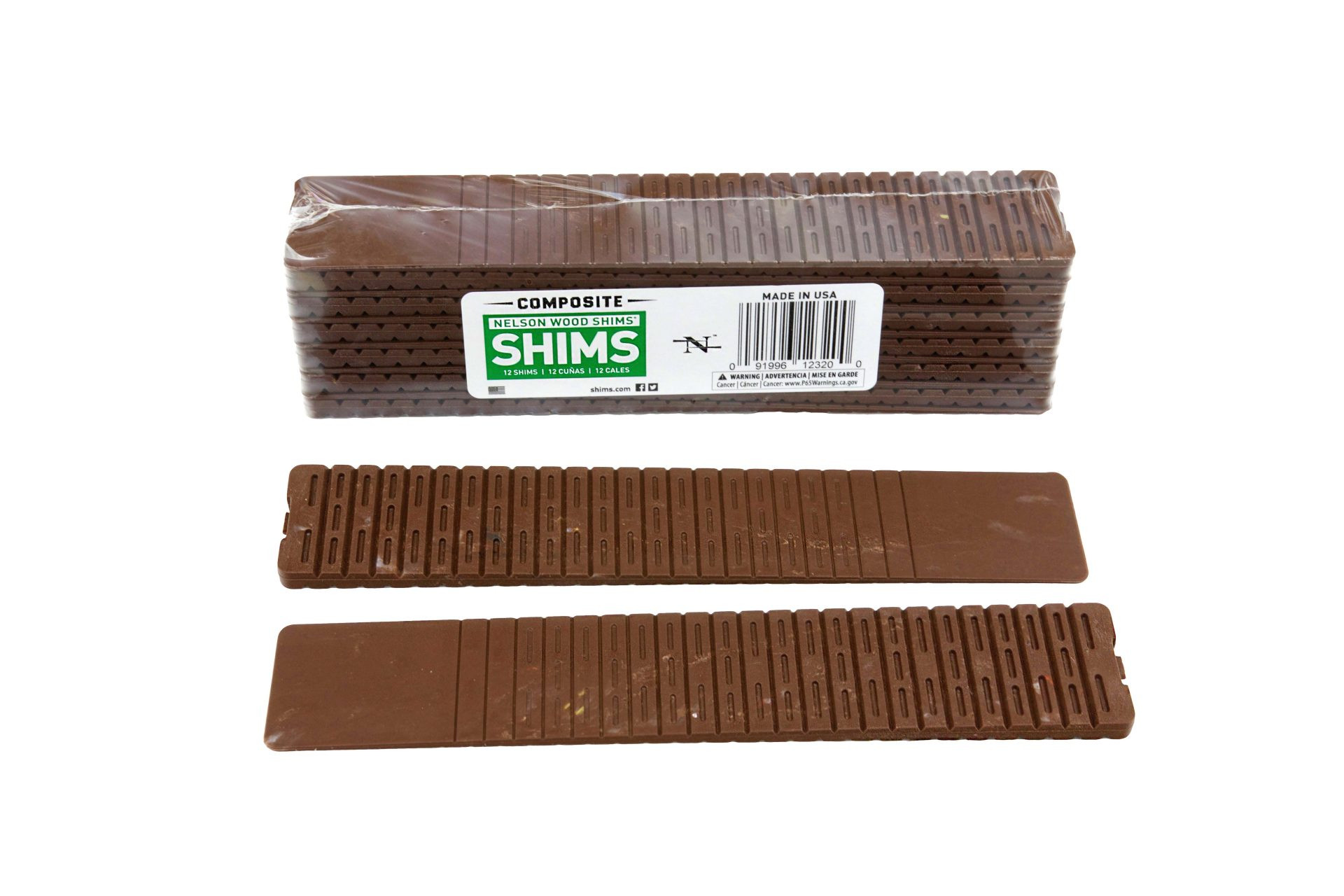 8" Lined Composite Shims (12 Shim Bundle) | Wholesale Glass & Supplies