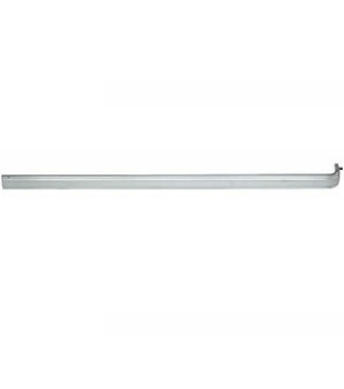 Extruded Aluminum Push Bar with J Hook for 36" Doors