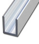 Brite Anodized Aluminum Deep U-Channel for 3/8" Glass 47" Long ...